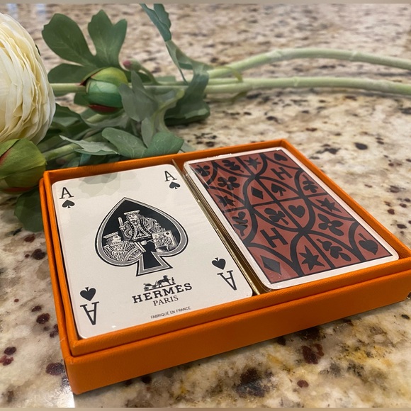 Hermes | Games | Herms Vintage Collectible Playing Cards Original Box ...